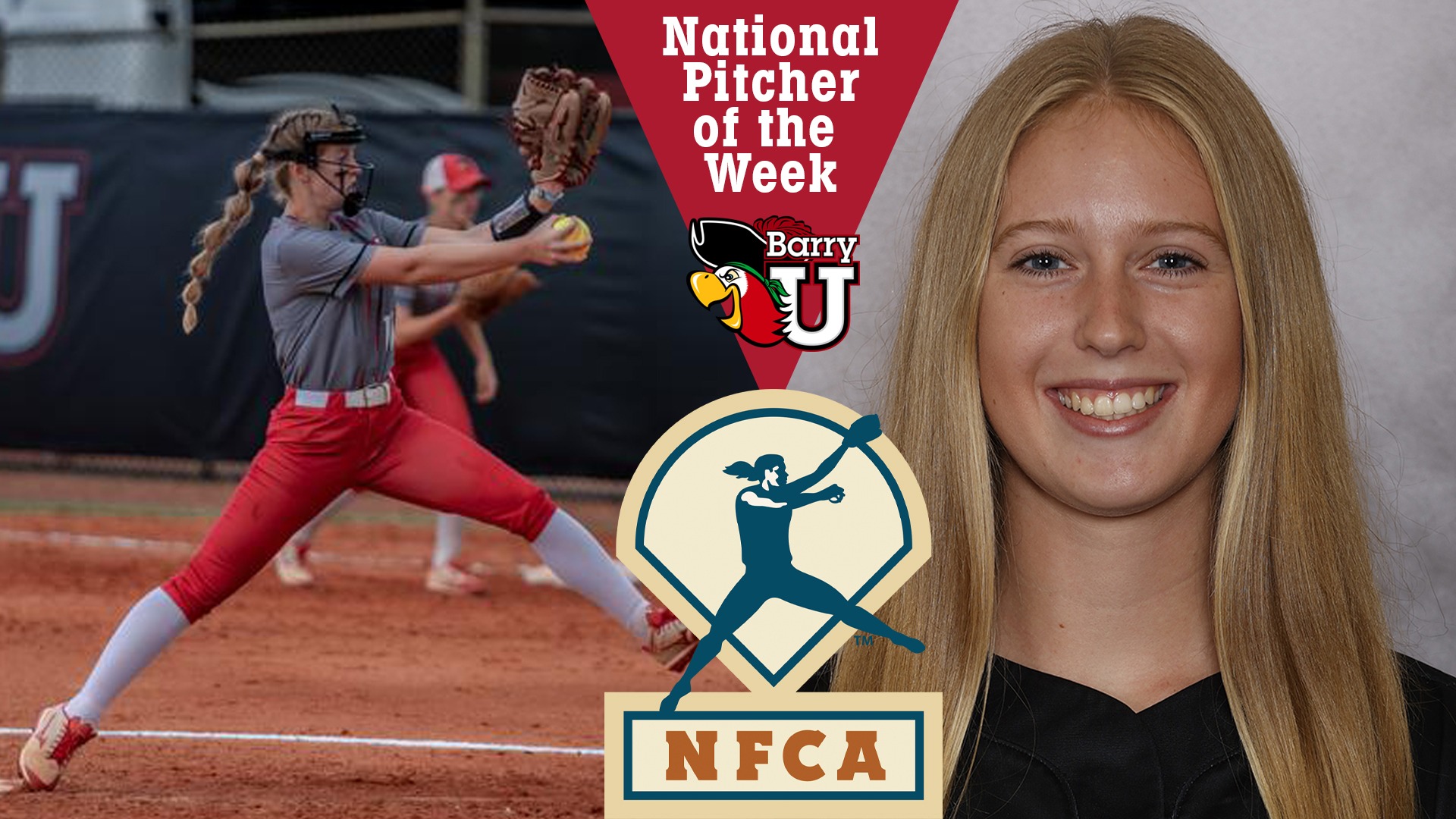 Maci Barnhart selected National Pitcher of the Week by NFCA - Barry University Athletics