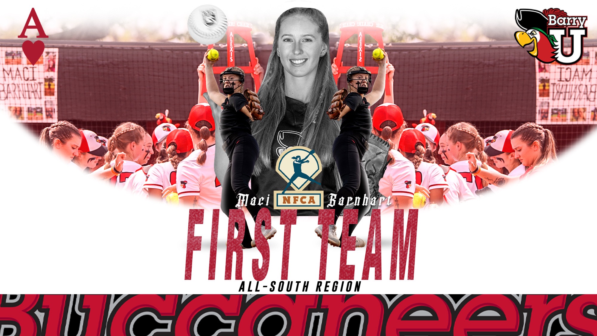Barnhart Named To NFCA All-South Region First Team - Barry University Athletics