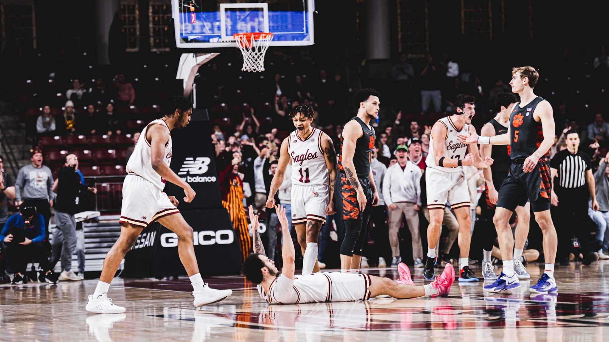 BC Upsets No. 20 Clemson 62-54 For Second Ranked Win of Season - Boston ...