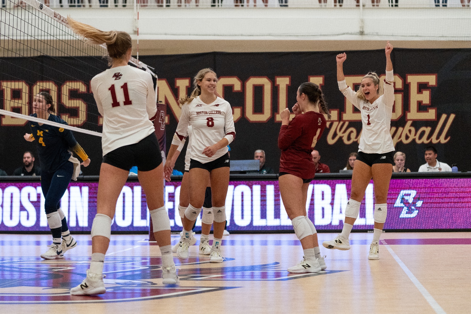 Eagles Open Season With Sweep of Wolverines - Boston College Athletics