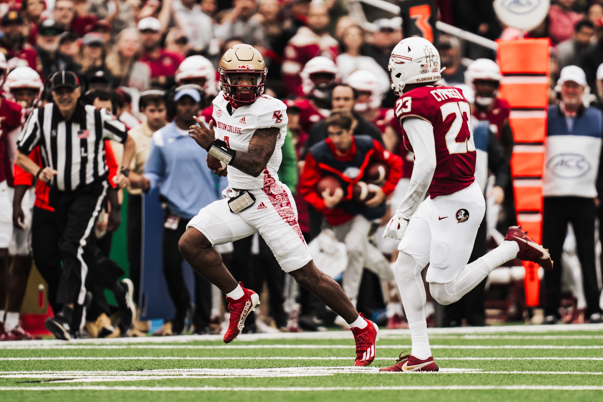 Eagles Edged by #3/3 Florida State 31-29 in 10th Red Bandanna Game - Boston College Athletics