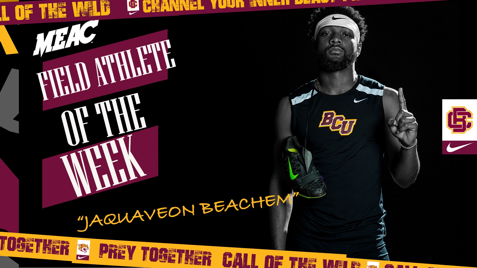 MEAC Names 's Beachem Field Performer Of The Week - Bethune-Cookman ...
