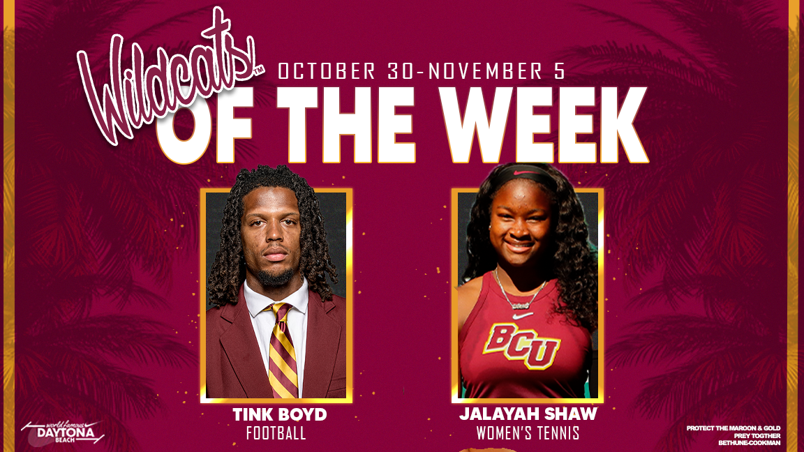 Wildcats Of the Week - Oct. 30-Nov. 6 - Bethune-Cookman University ...