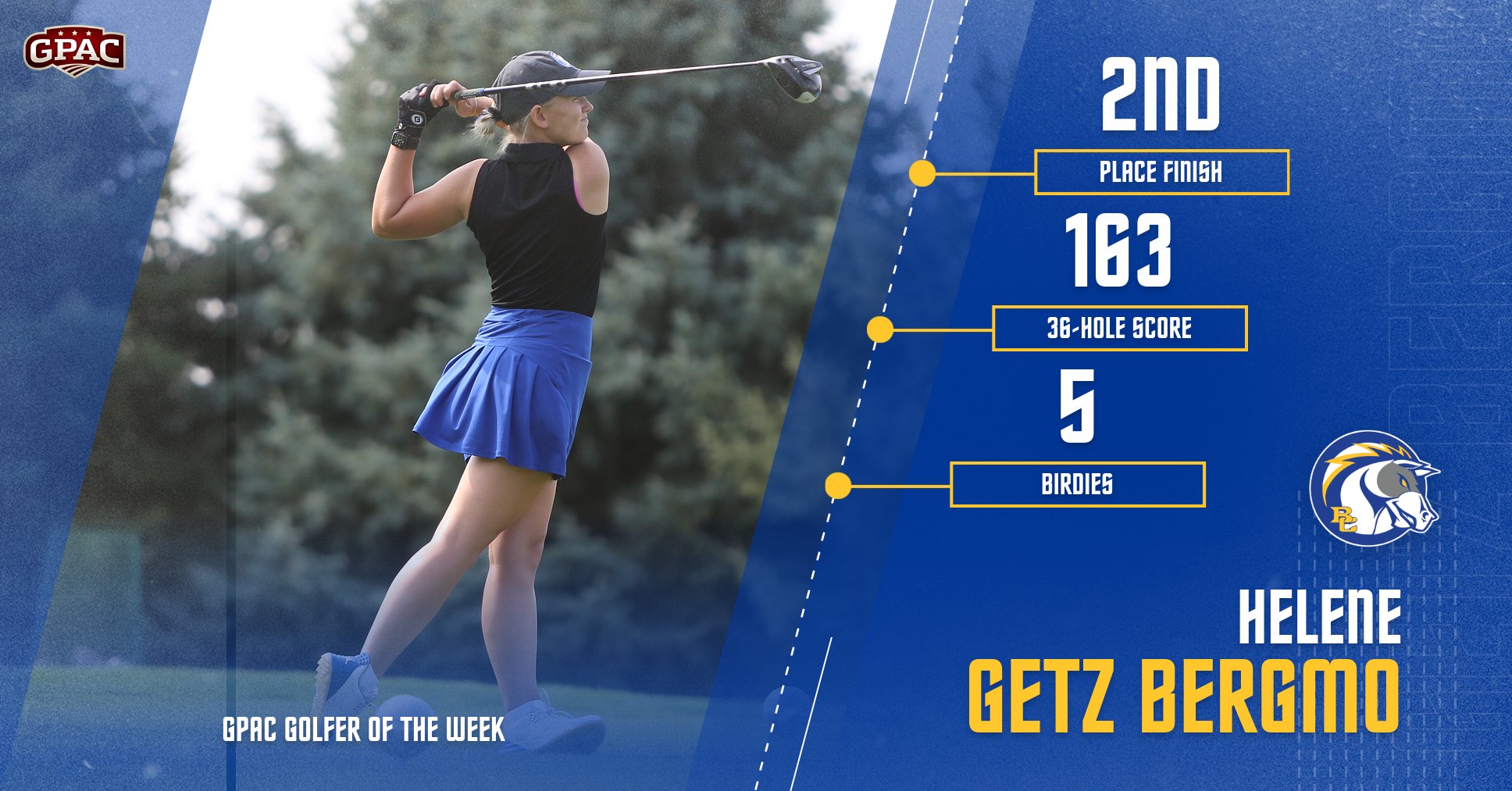 BERGMO NAMED GPAC GOLFER OF THE WEEK - Briar Cliff University