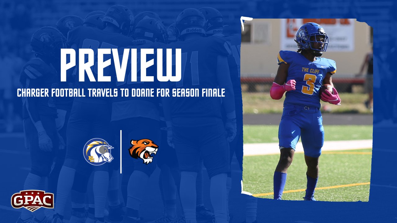 CHARGER FOOTBALL TRAVELS TO DOANE FOR SEASON FINALE - Briar Cliff University