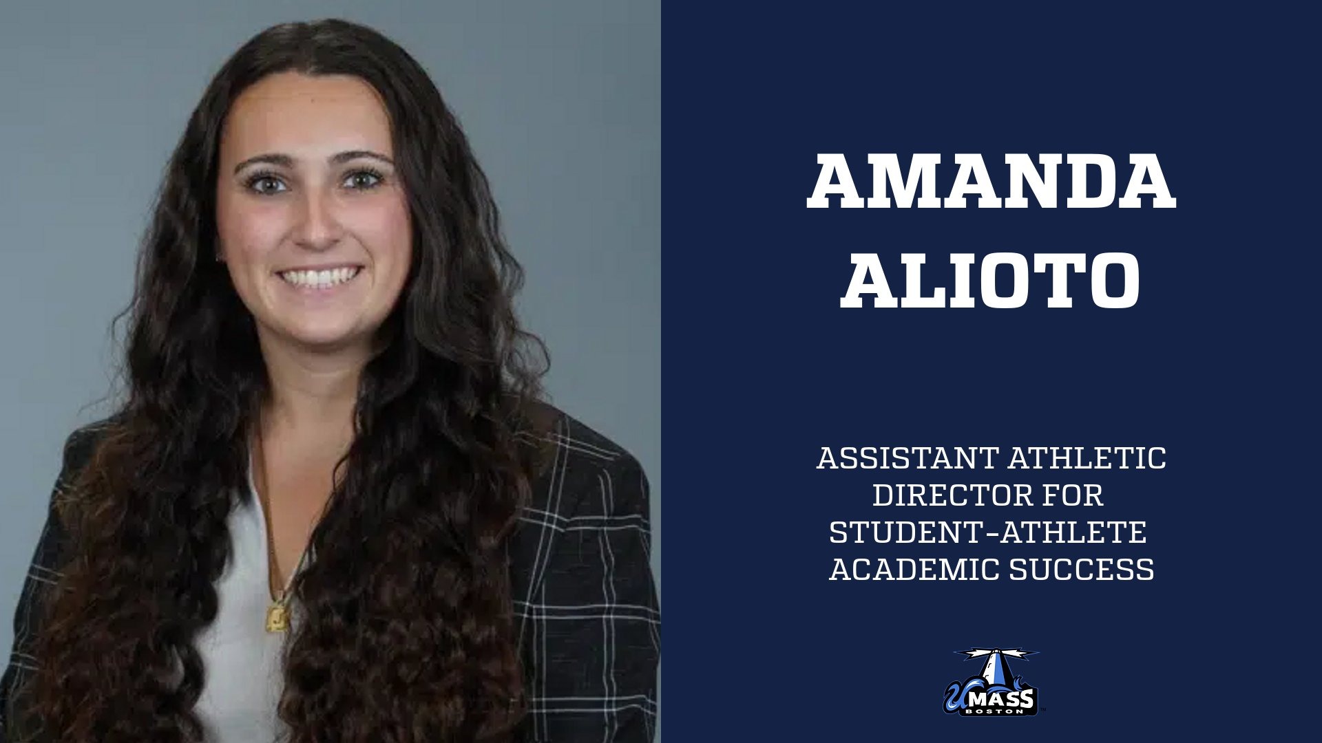 Amanda Alioto named Assistant Athletic Director for Student-Athlete Academic Success - UMass Boston