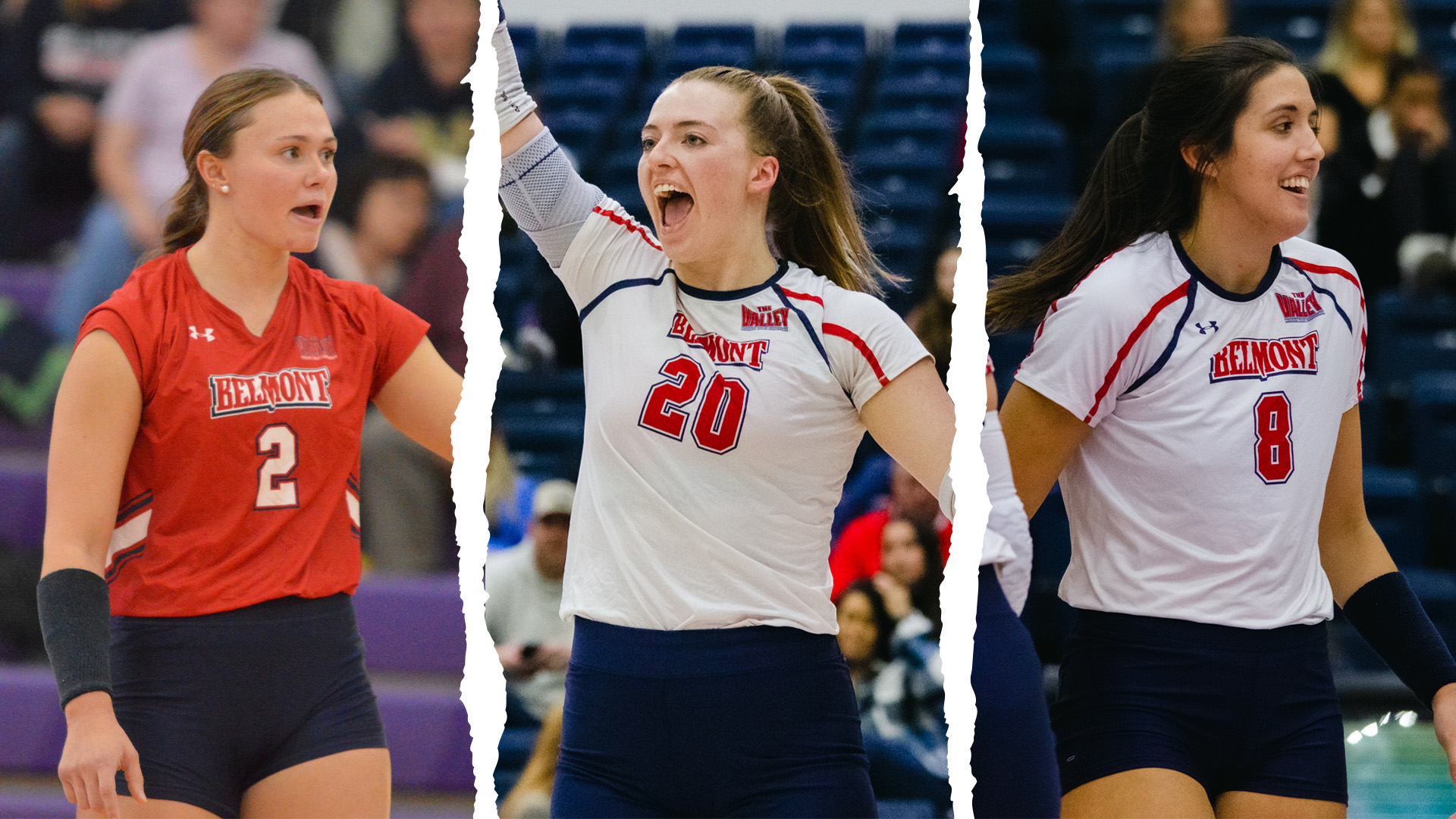Volleyball Places Three on MVC Scholar-Athlete Teams - Belmont University