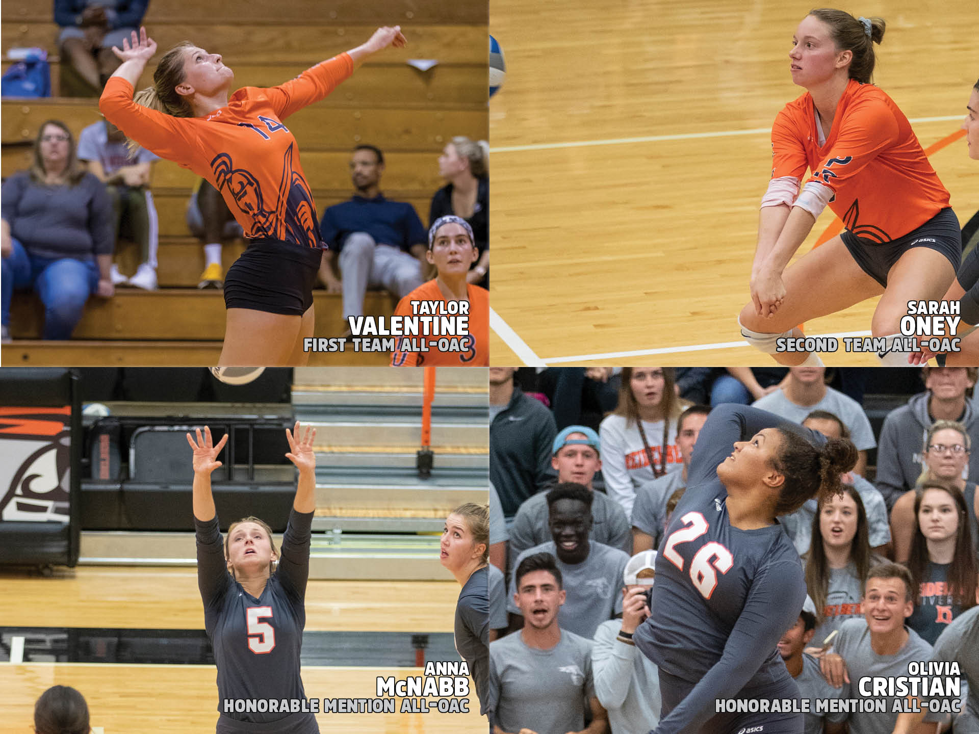 Four land on All-OAC Volleyball Team - Heidelberg University