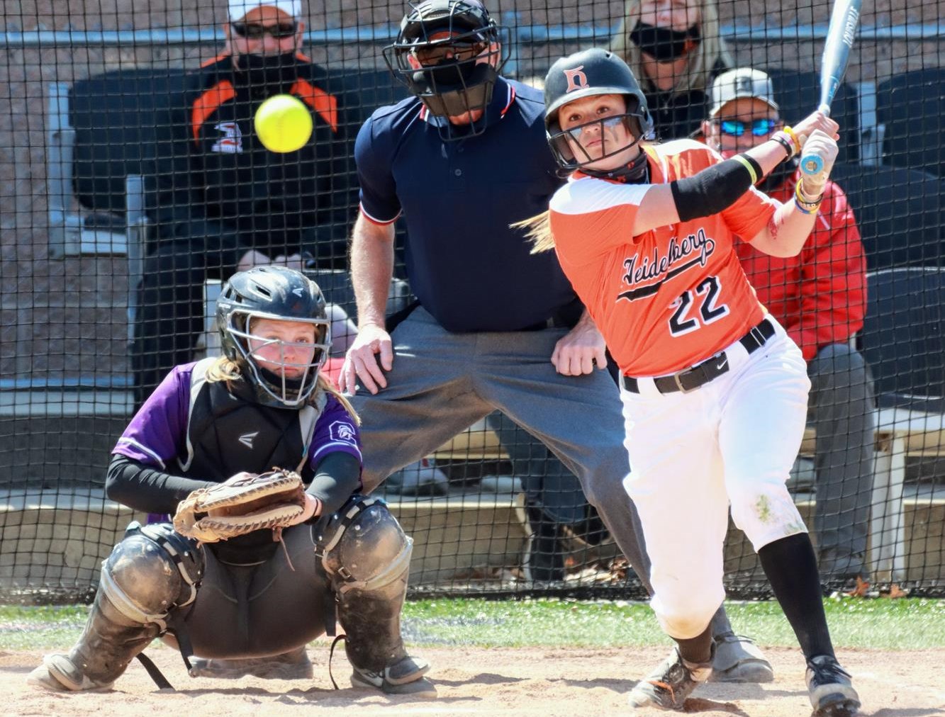 Softball storms Capital, takes two - Heidelberg University
