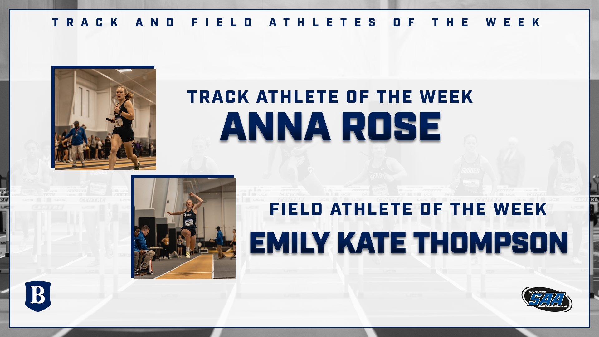 Women's Track and Field Finishes Second at SAA Championship - Berry College