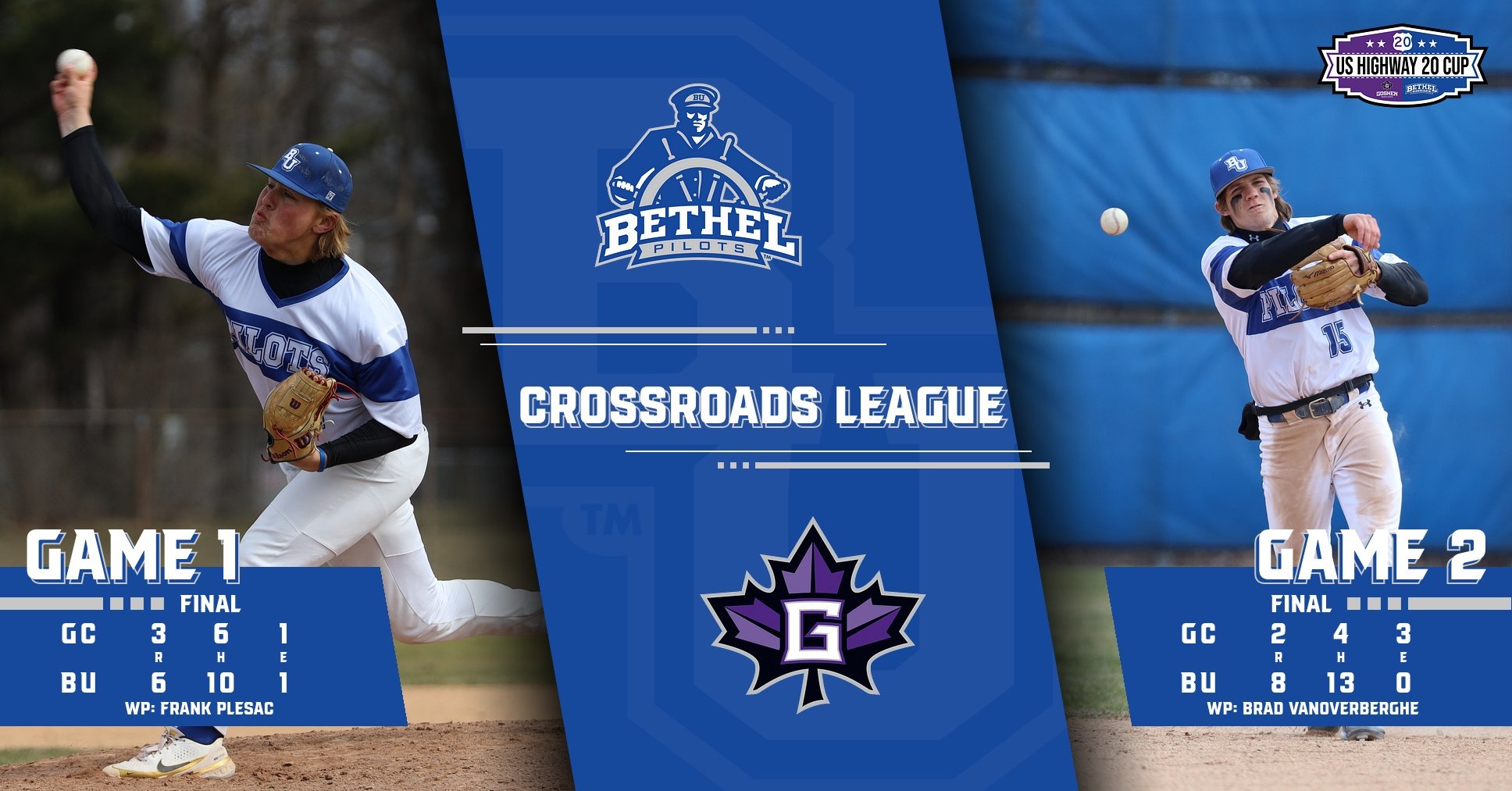 Baseball opens Goshen Series with two wins - Bethel University (Ind)