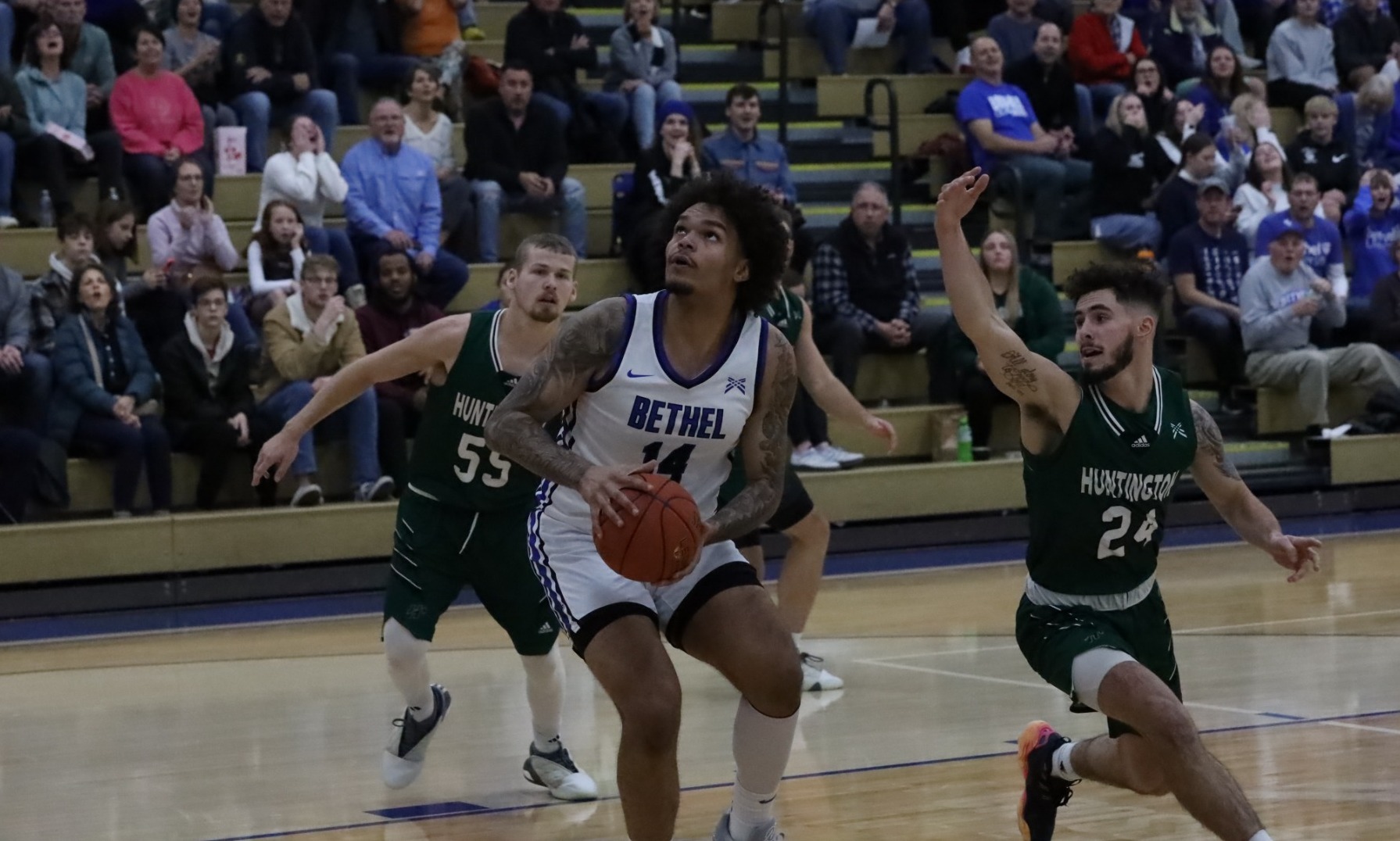 Drew Lutz drops 35 against MVNU in an offensive shootout - Bethel ...