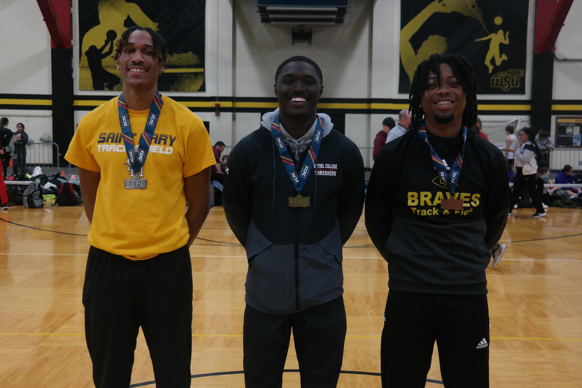 Trey Palmer wins the men's 60 meter at the KCAC Championships ...