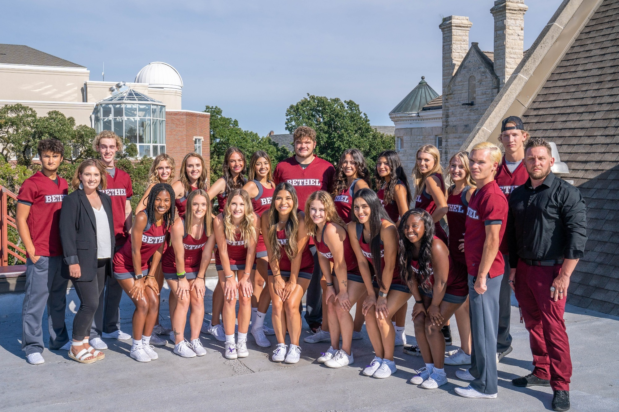 Thresher Cheer Competes at KCAC Meet - Bethel College (KS)