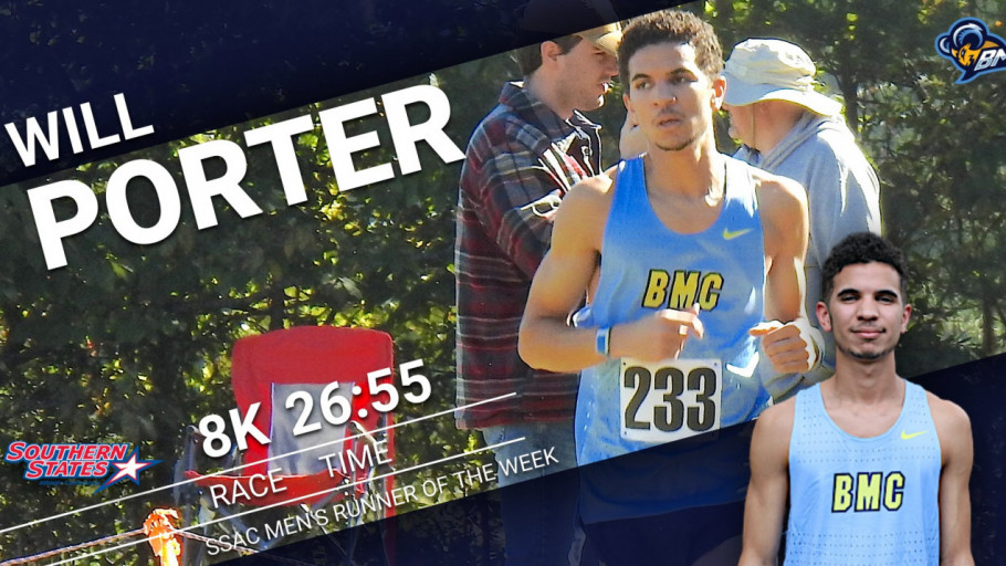 Porter picks up SSAC Runner of the Week award - Blue Mountain College