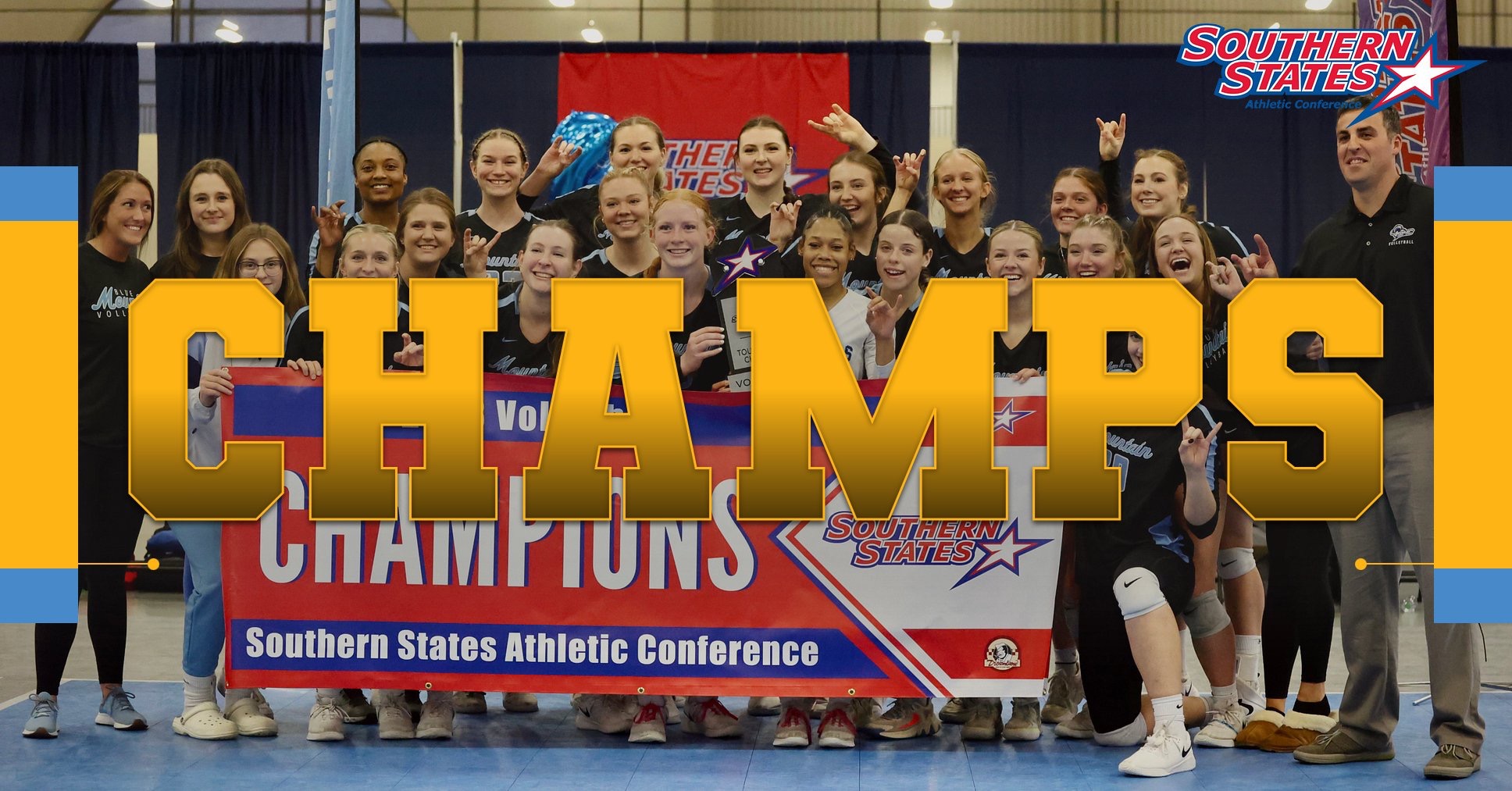 Three-peat! Volley Toppers claim 2023 SSAC Championship - Blue Mountain College