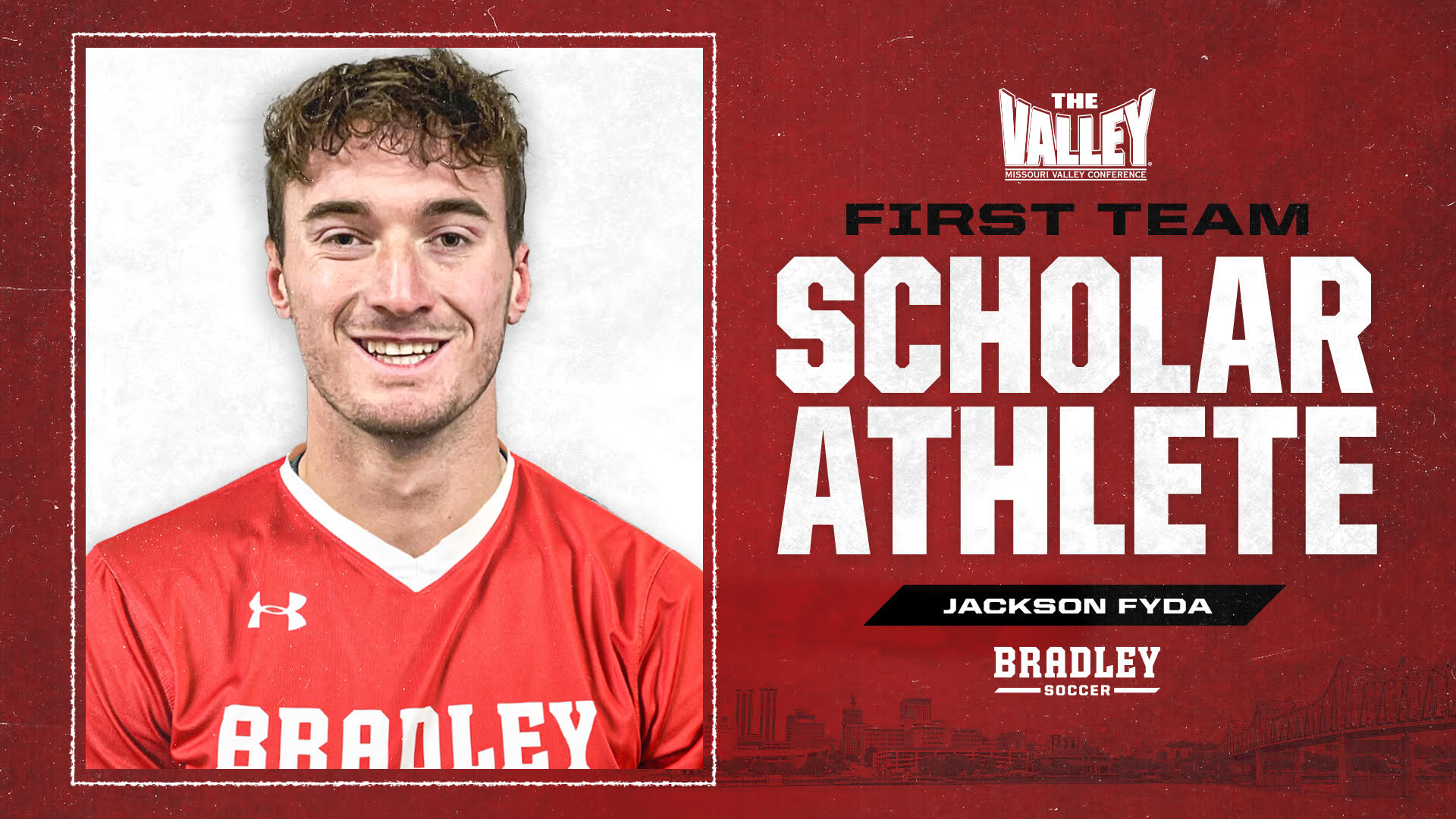 Jackson Fyda Selected To MVC First Team Scholar-Athlete - Bradley ...