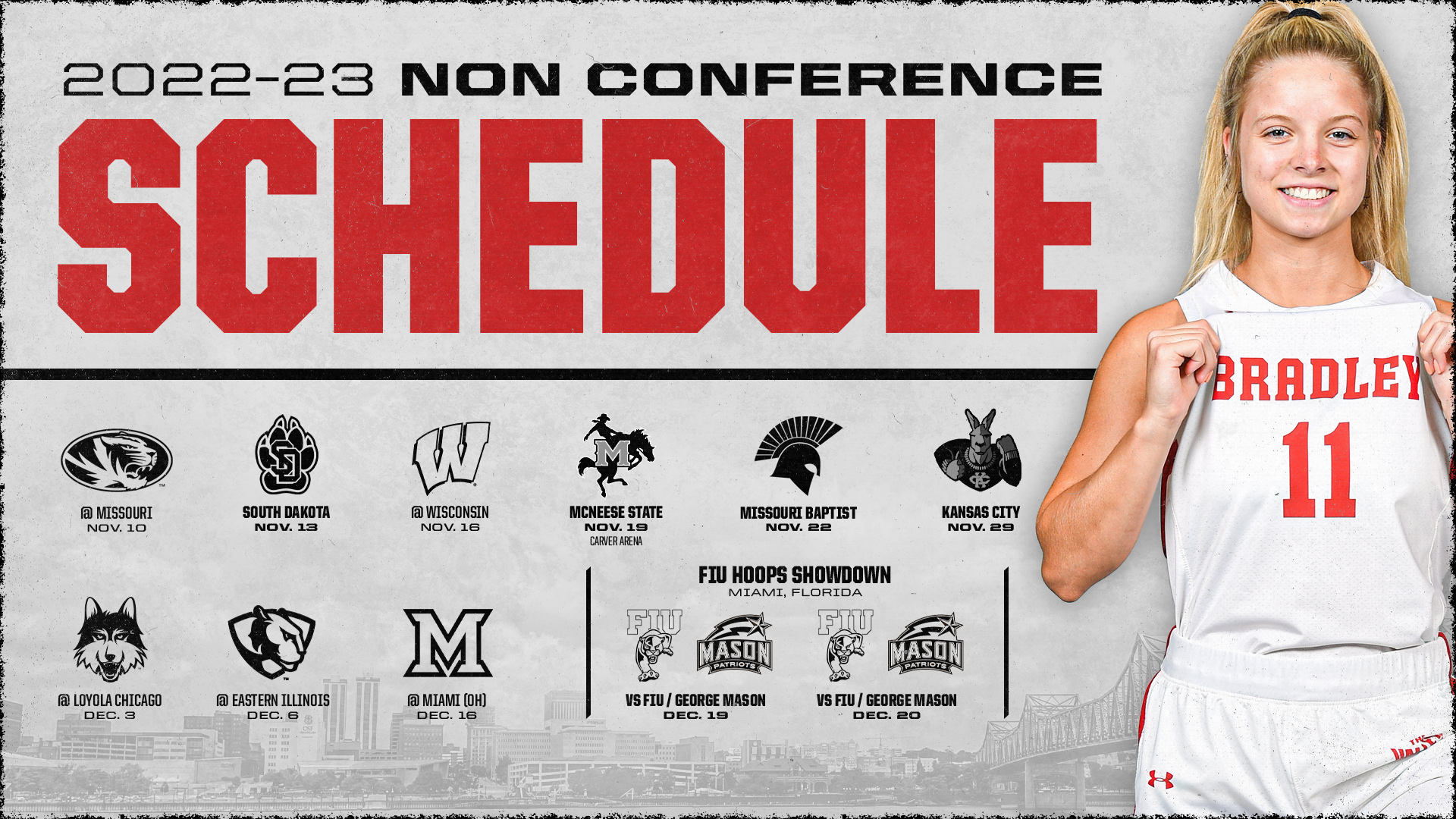 Women’s Basketball Announces Non-Conference Schedule - Bradley ...