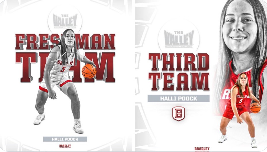 Halli Poock named to Missouri Valley All-Freshman Team and All ...