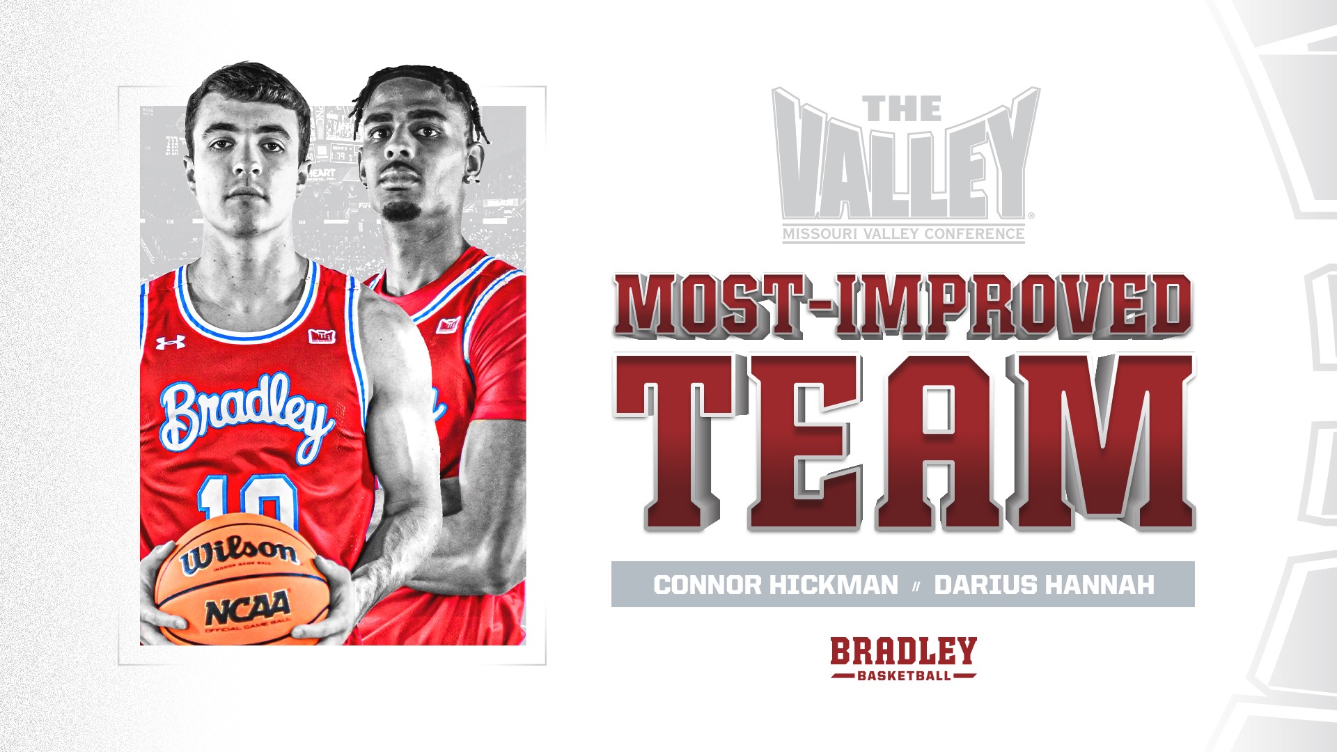 Men's Basketball Lands Two on the MVC's Most-Improved Team - Bradley ...
