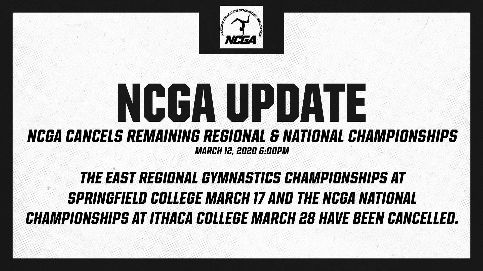 NCGA Cancels Remaining Regional & National Gymnastics Championships ...