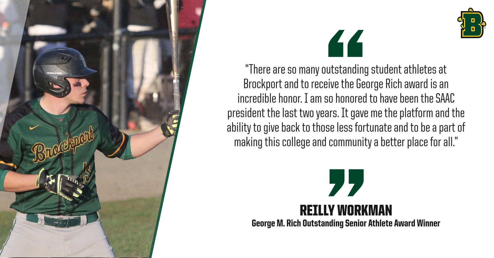 Workman Named George M. Rich Outstanding Senior Athlete Recipient ...