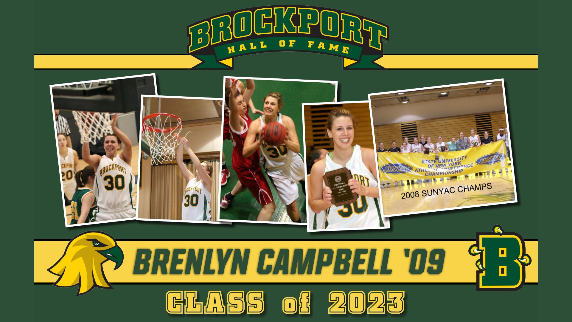 Brenlyn Campbell '09 Returns for Induction into Brockport Athletics ...