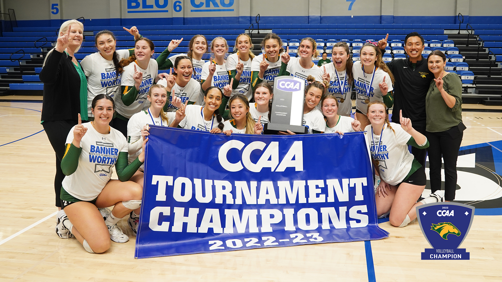 Tourney Champs! Broncos Win Five-Set Thriller - Cal Poly Pomona Athletics