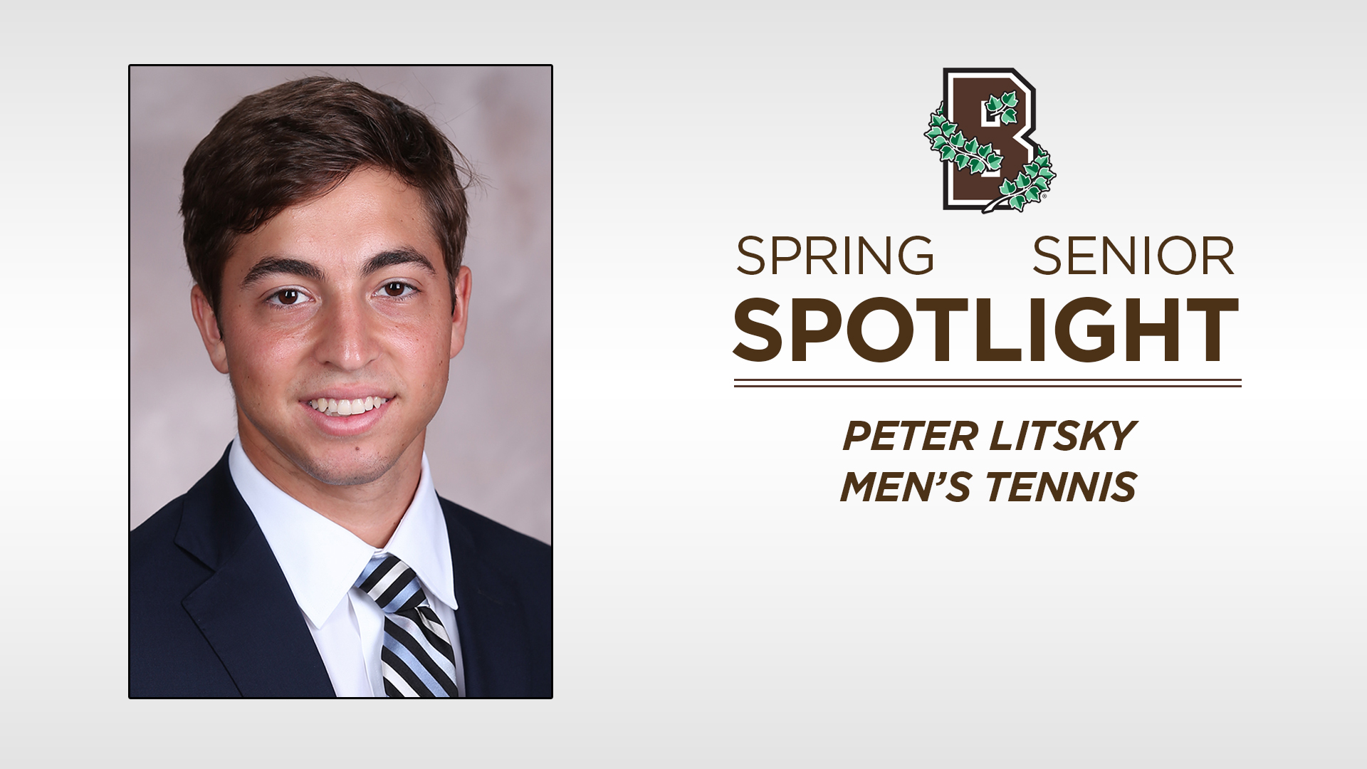 Spring Senior Spotlight: Peter Litsky, Men's Tennis - Brown University ...