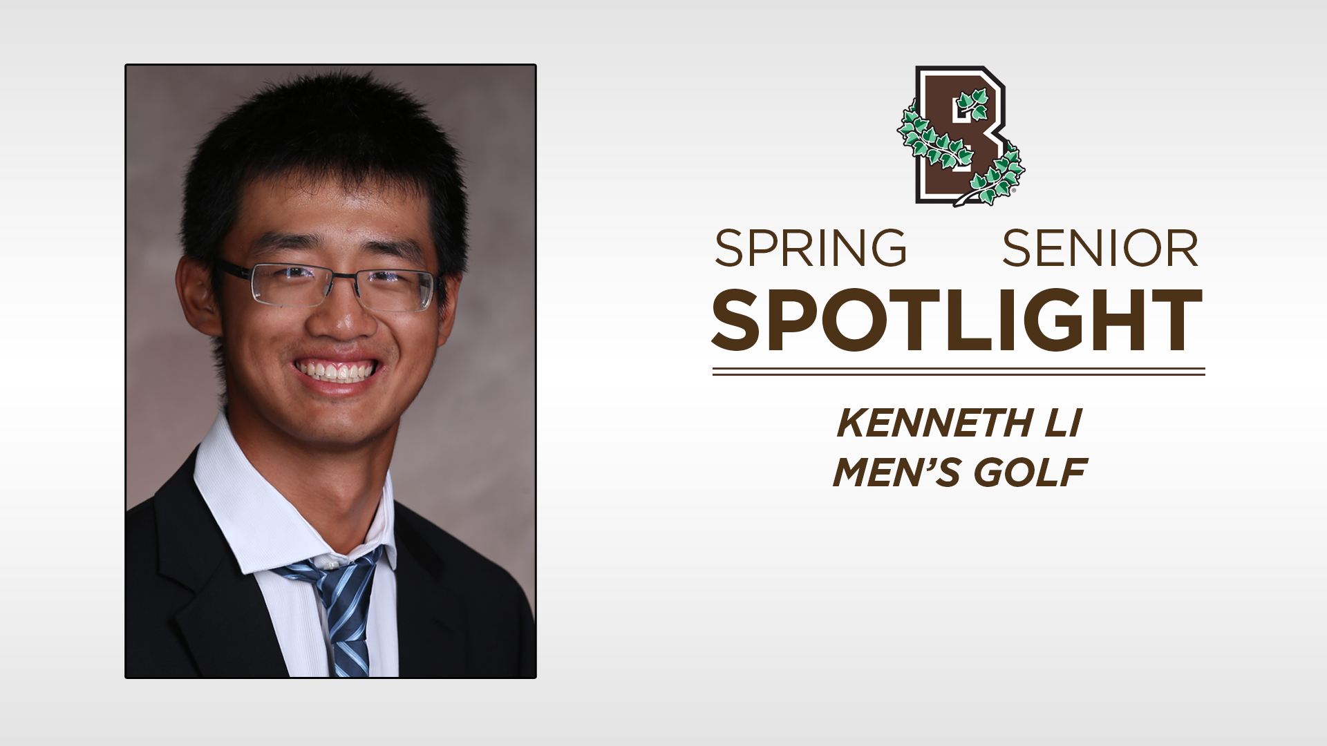 Spring Senior Spotlight: Kenneth Li, Men's Golf - Brown University ...