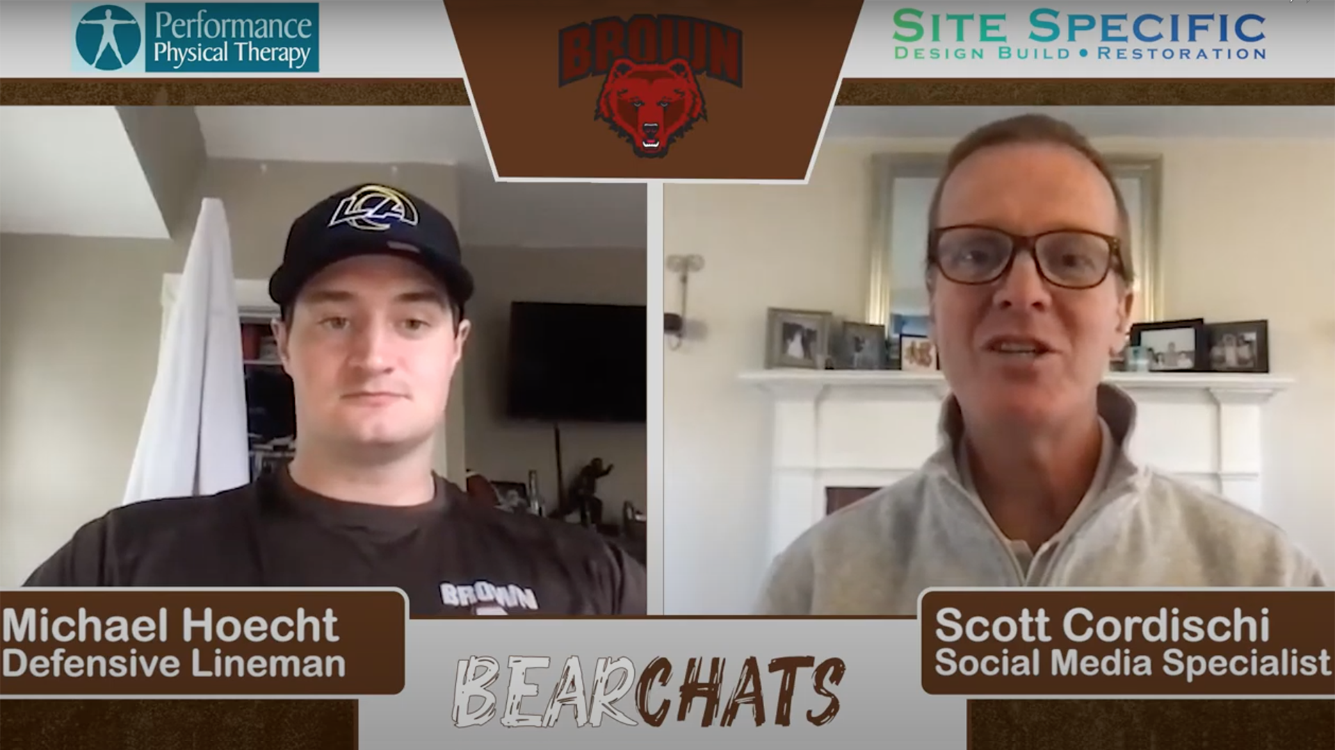 Bear Chats: Michael Hoecht, Football - Brown University Athletics