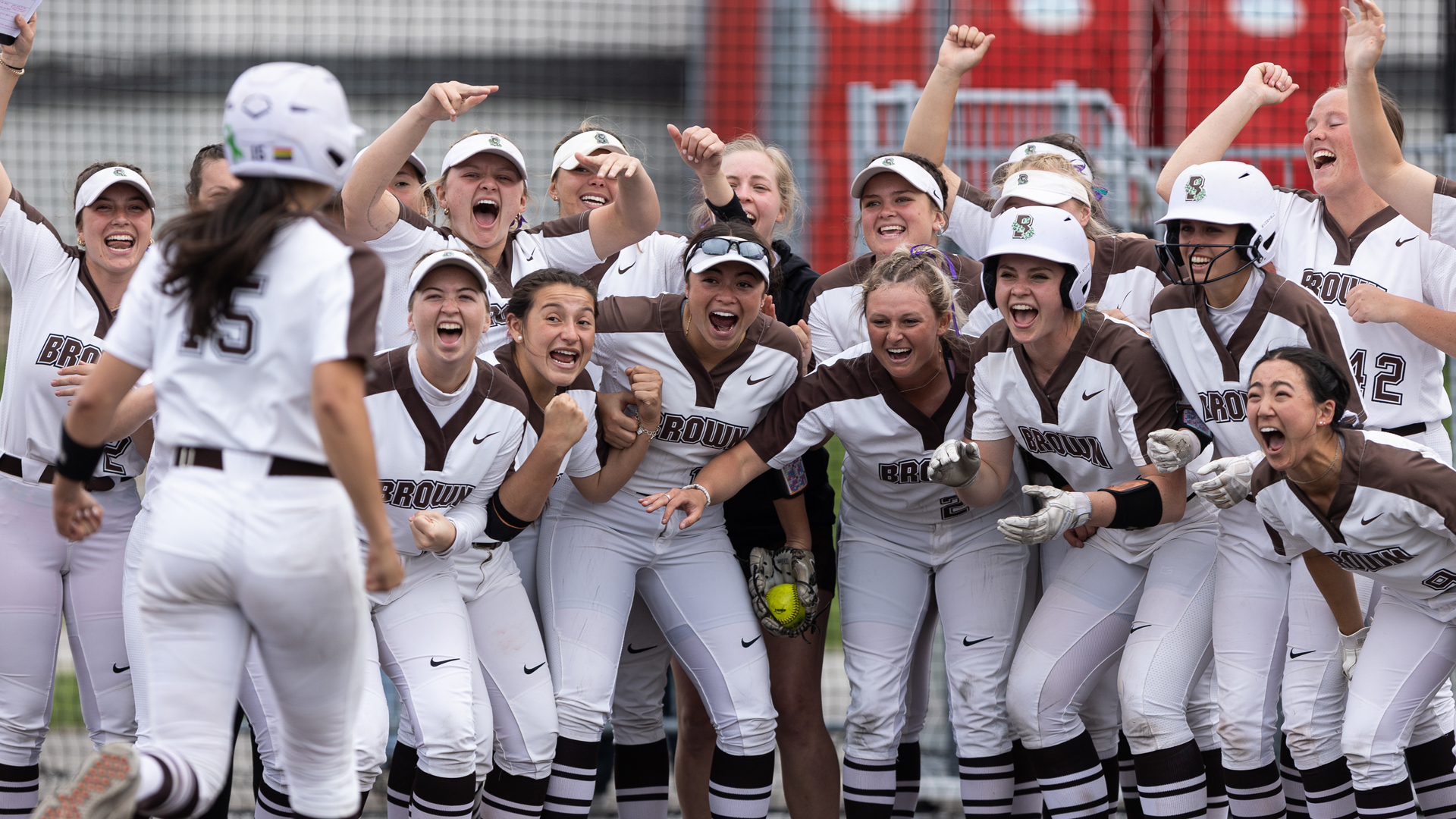 Softball seniors send Brown to extra inning win to close out season ...