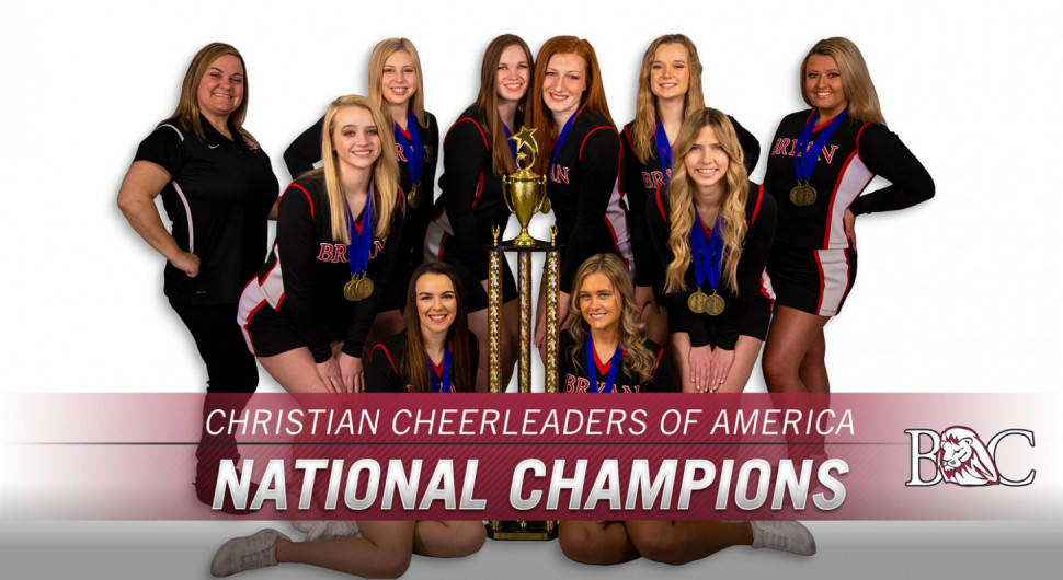 Cheerleading Team Wins CCA Nationals - Bryan College