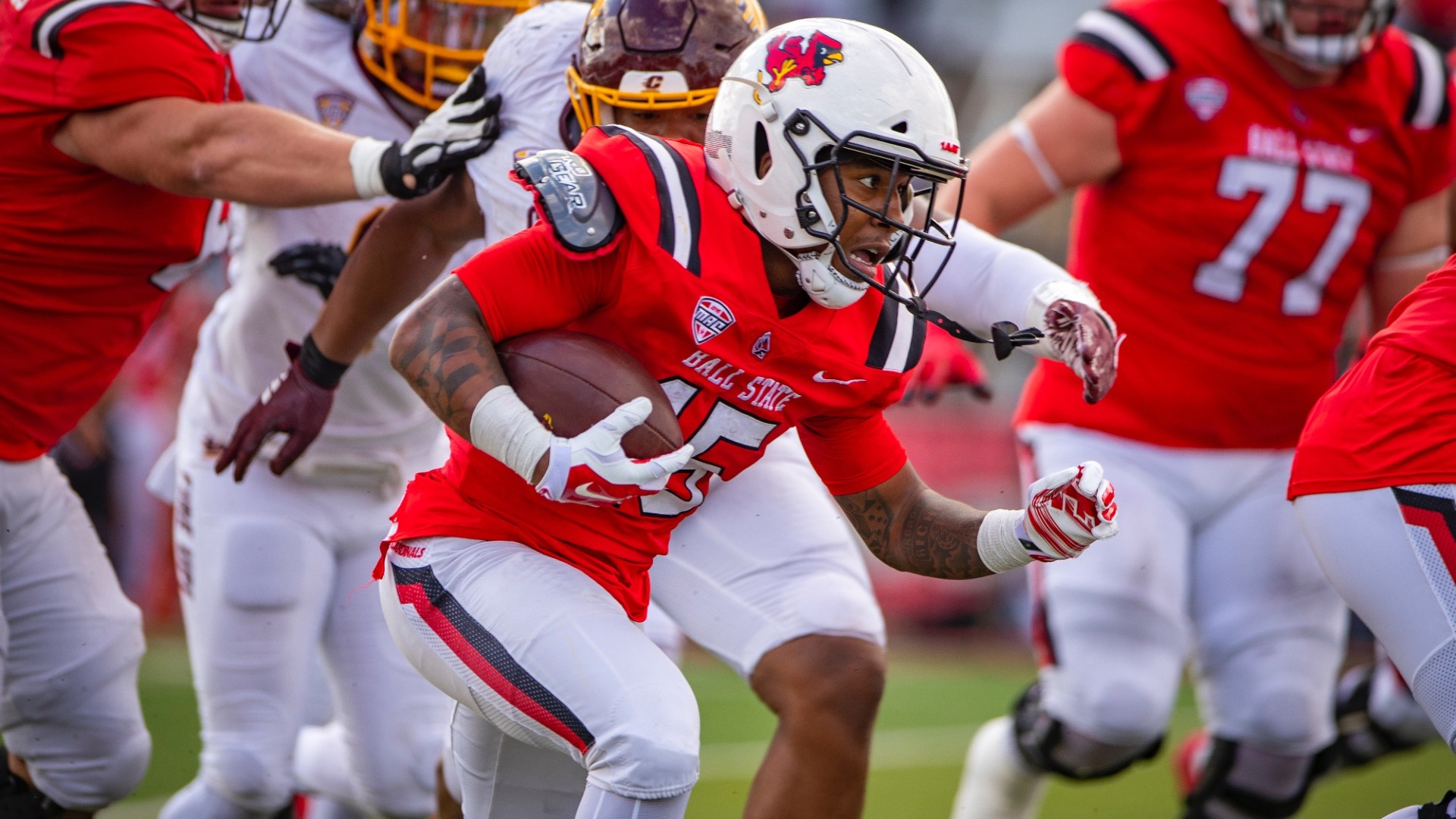 Cardinals Earn 24-17 Homecoming Win over Central Michigan - Ball State ...
