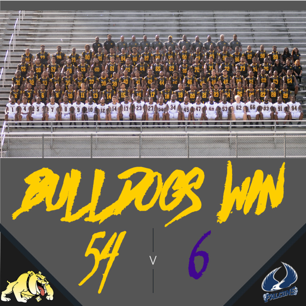 #23 Bowie State Bulldogs Cruise 54-6 Over Saint Augustine's Falcons ...