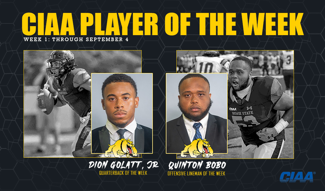 Golatt, Jr. and Bobo Earn CIAA Player of the Week Honors - Bowie State ...