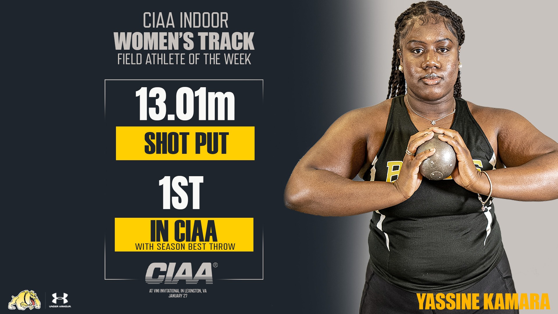 Track and Field's Yassine Kamara Named CIAA Field Athlete of the Week ...