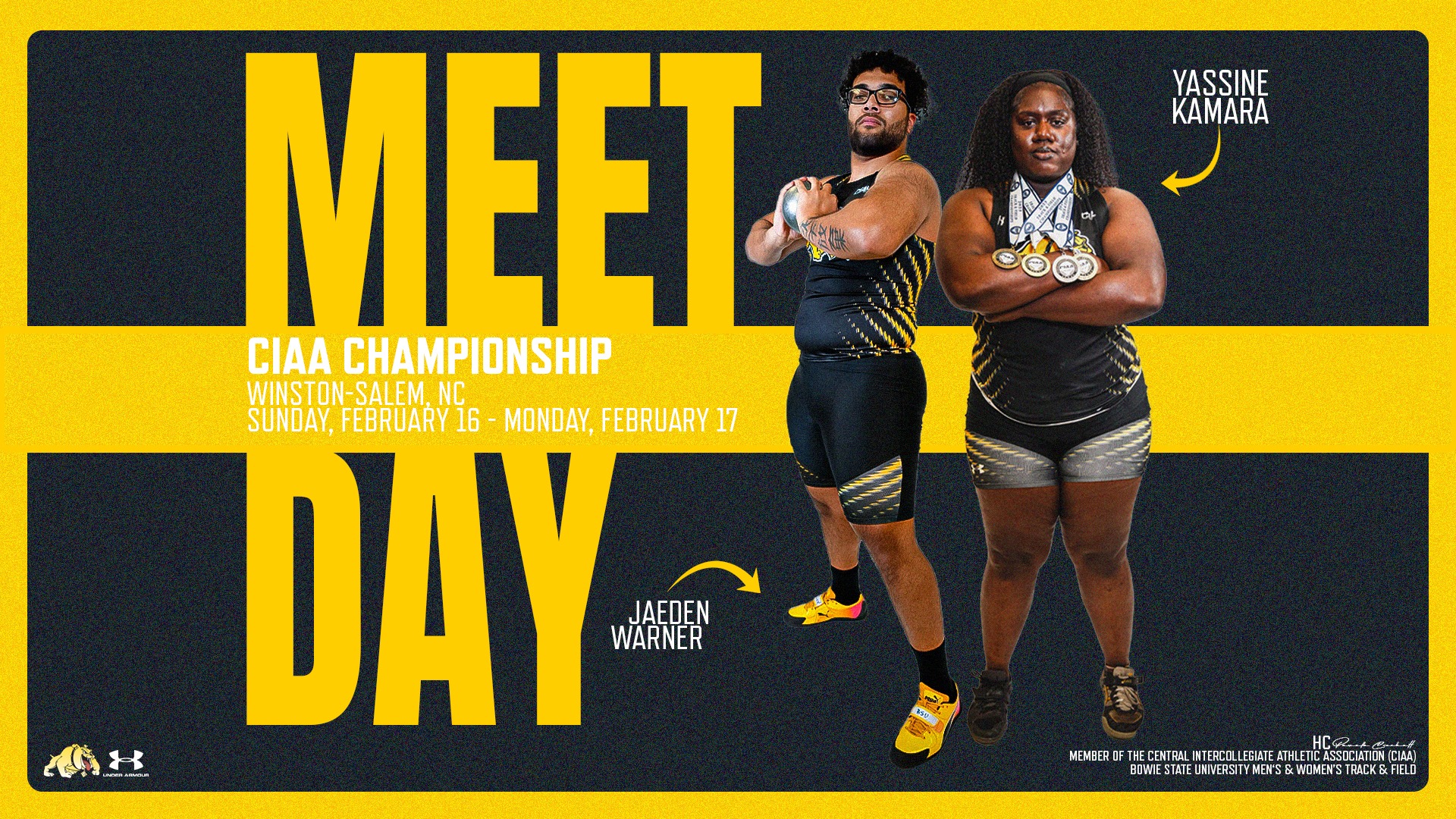 Kamara and Pelham Represented Bowie State at NCAA Division II Indoor ...