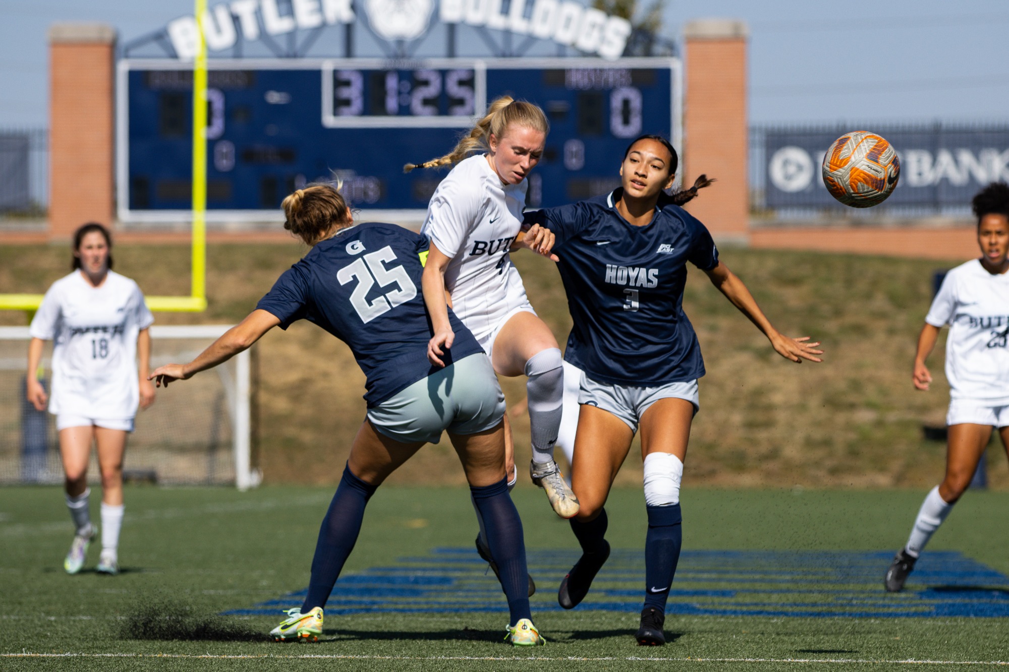 Ties No. 16 Georgetown After Building Two-Goal Lead - Butler University ...