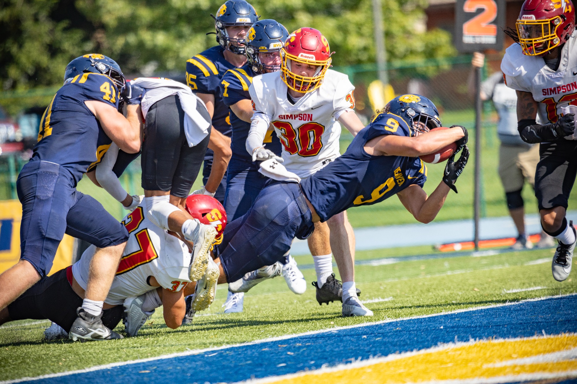 Simpson Holds Off Beavers on Family Weekend 55-28 - Buena Vista University