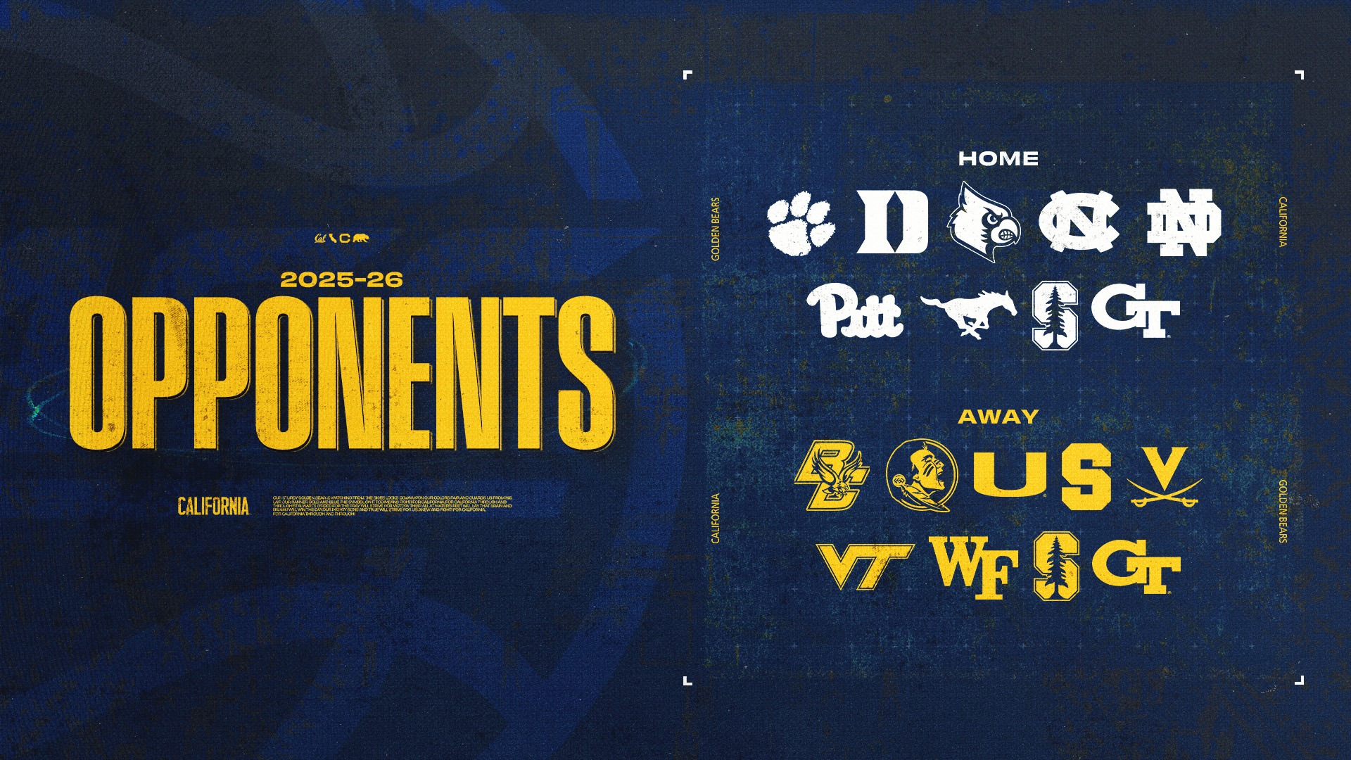 2025-26 Men's Basketball Schedule - California Golden Bears Athletics