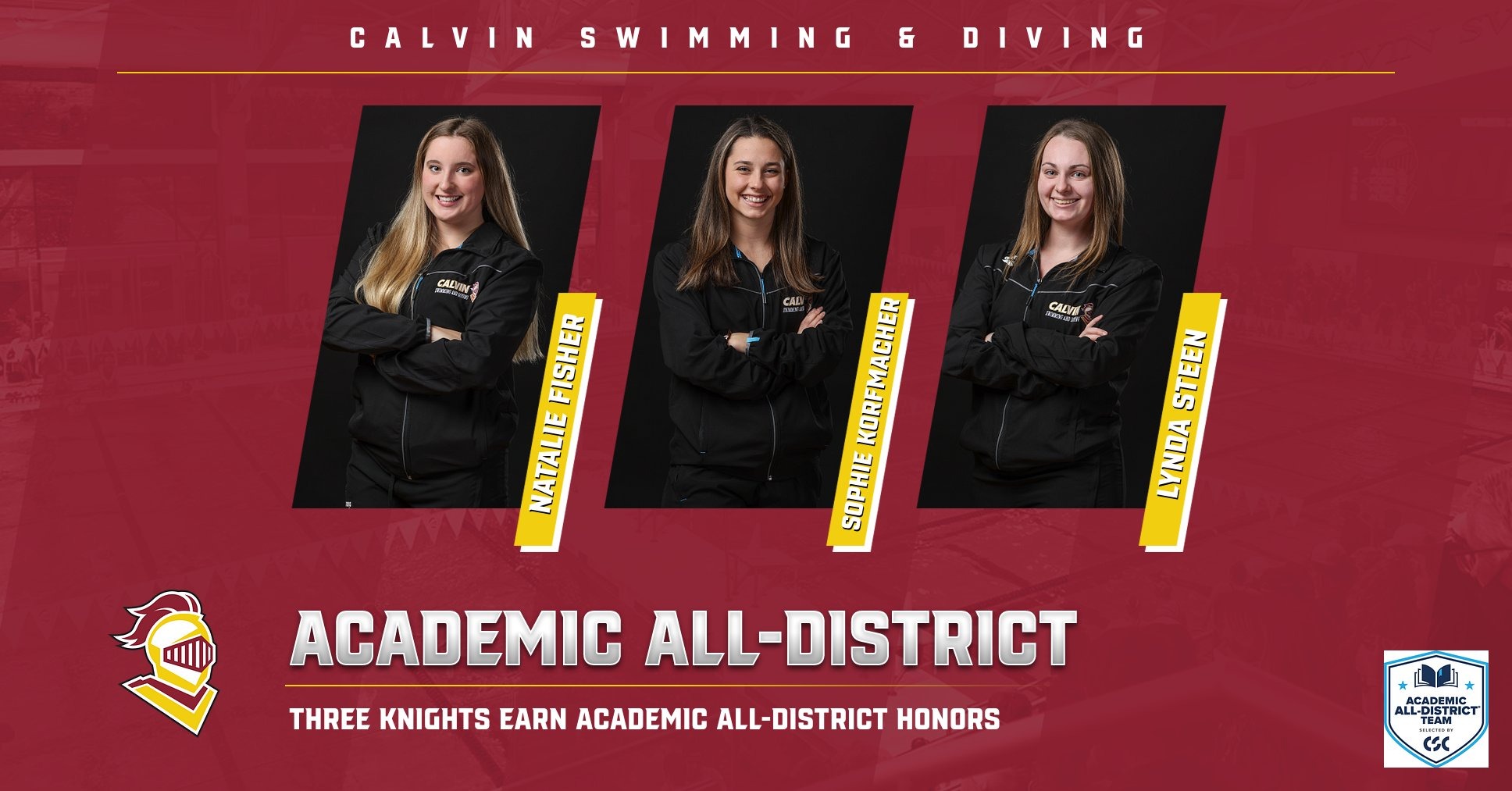 Calvin Women's Swimming and Diving Claims Trio of All-America Finishes ...
