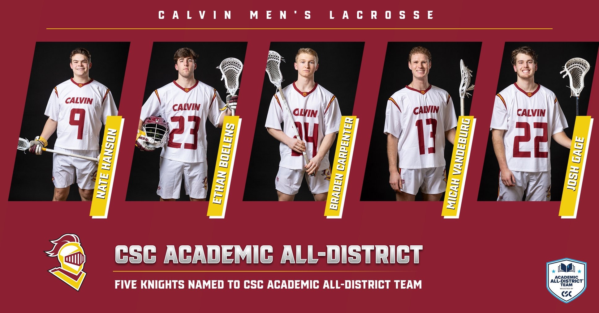 Calvin Men's Lacrosse Team Receives USILA All-Academic Team Honors ...