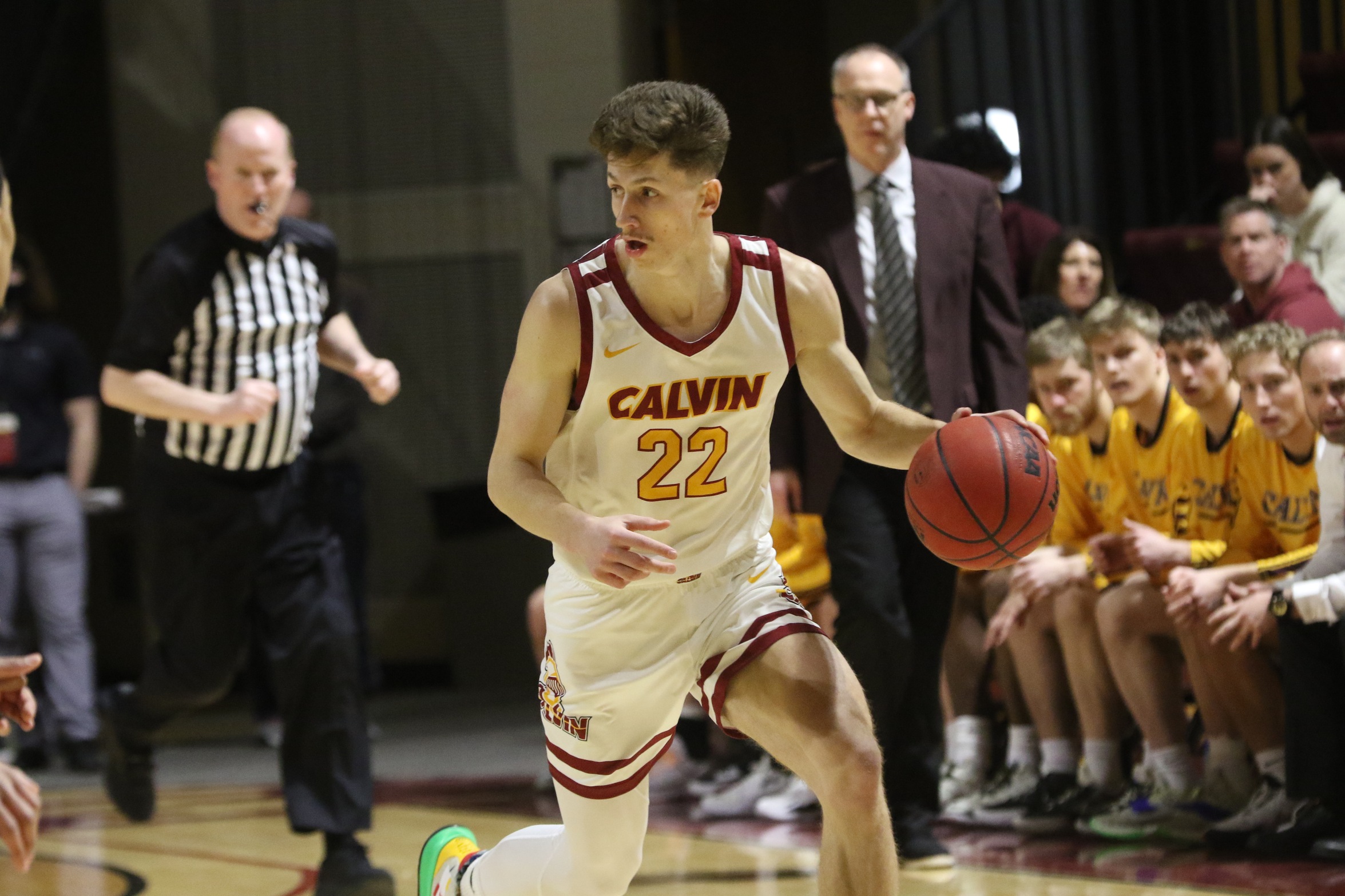 Calvin Men's Basketball Beats Britons - Gains No. 2 Seed for MIAA ...