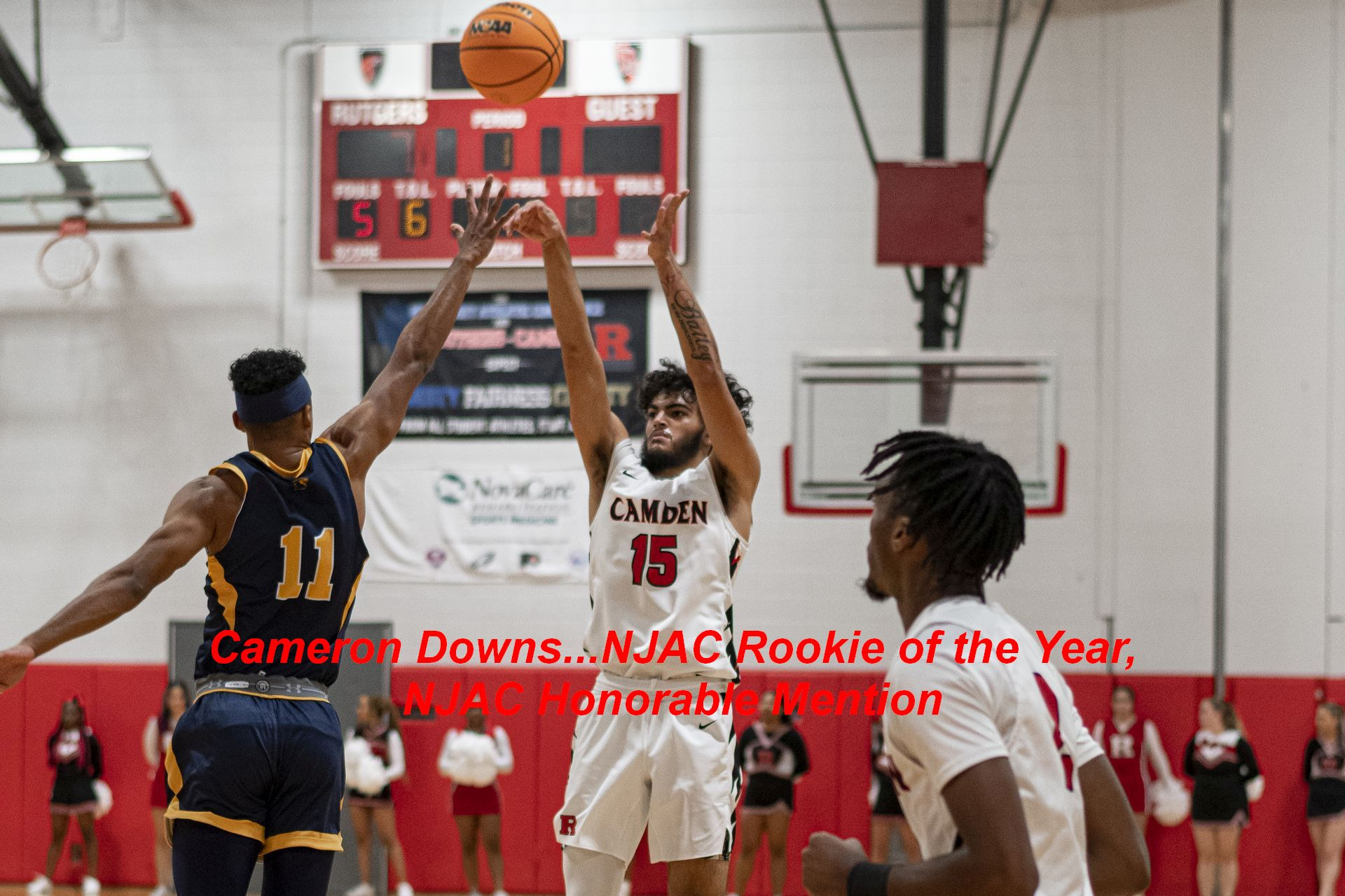 Downs captures NJAC Men's Basketball Rookie of the Year - Rutgers-Camden Athletics