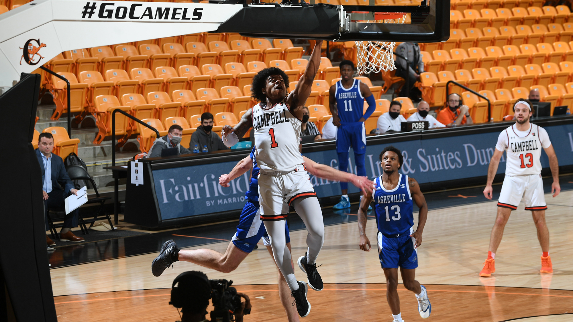 Late rally lifts Asheville over Camels 60-54 - Campbell University