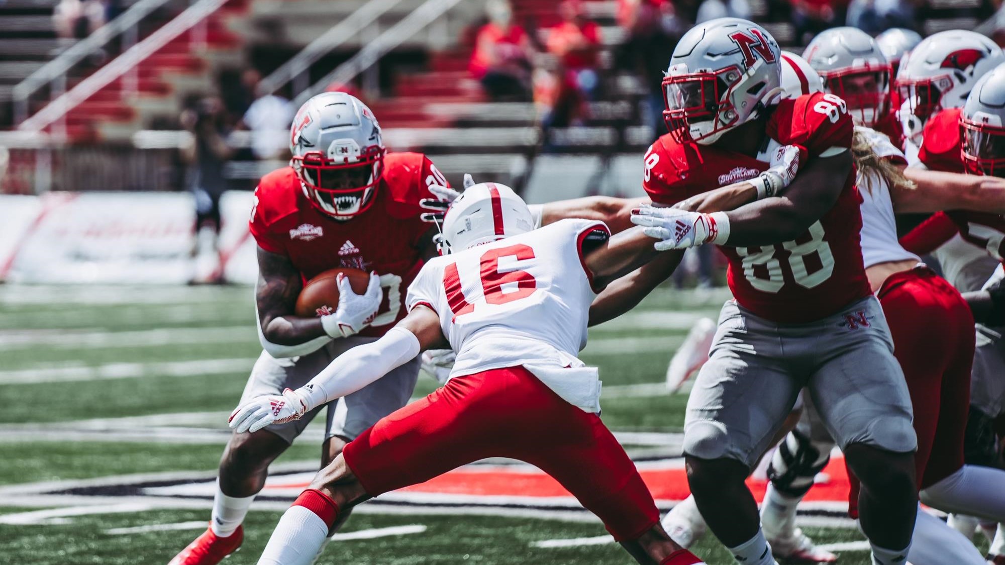 Football endures first loss in high-scoring game against Nicholls ...