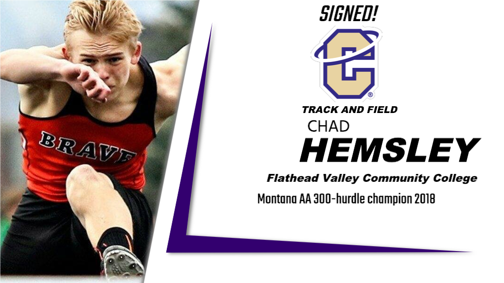 Carroll track and field signs Chad Hemsley - Carroll College Athletics