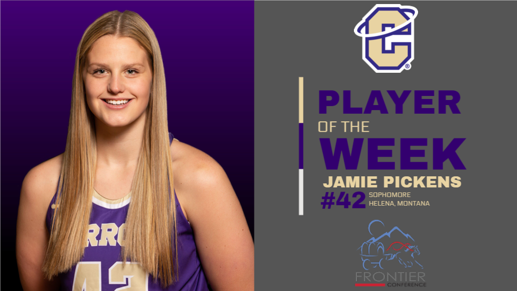 Jamie Pickens named Frontier Conference WBB Player of the Week ...