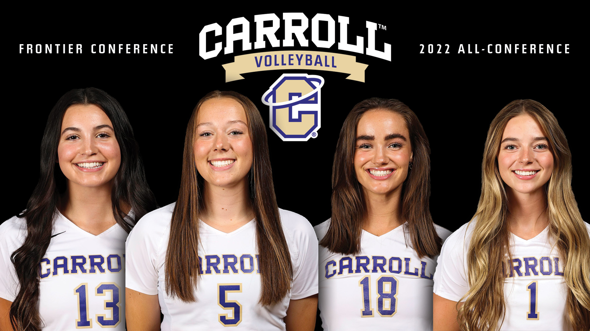Four Carroll Volleyball Players Earn Frontier Conference Honors ...